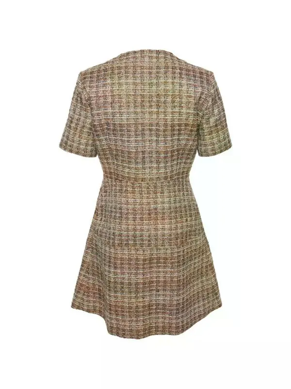 Maje Tweed Buttoned Mini Dress