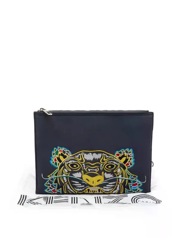 Kenzo Tiger-embroidered Pouch