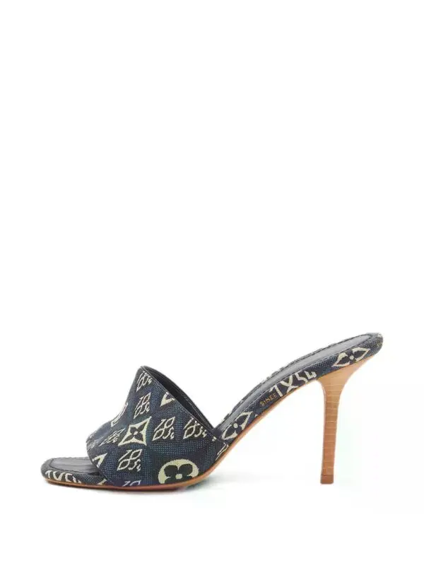 LOUIS VUITTON Since 1854 Monogram-canvas Sandals - Blue