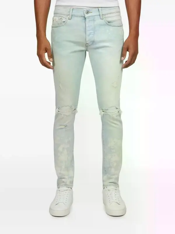 Amiri Distressed Skinny Jeans - Blue