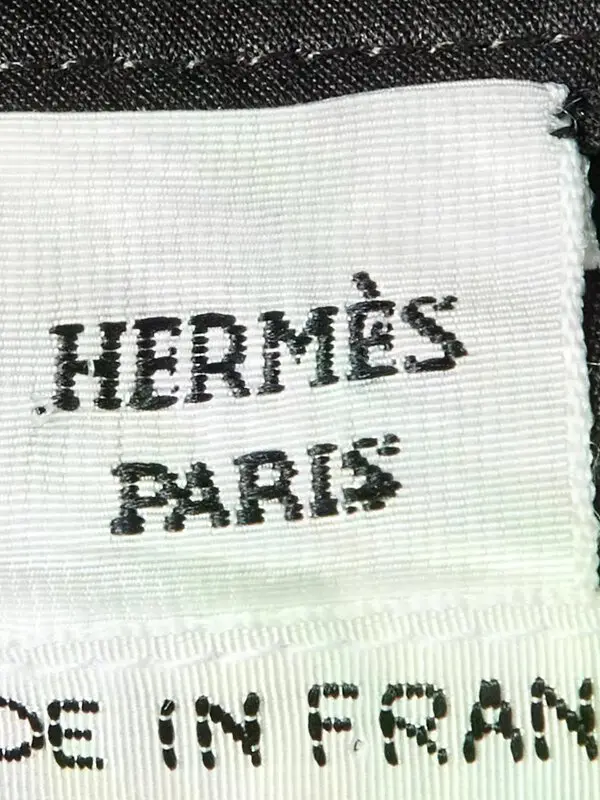 Hermès Tie-detail Mini Shirt Dress