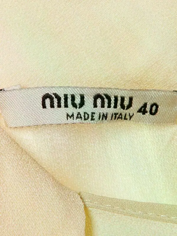 Miu Miu Neck-tie Midi Dress