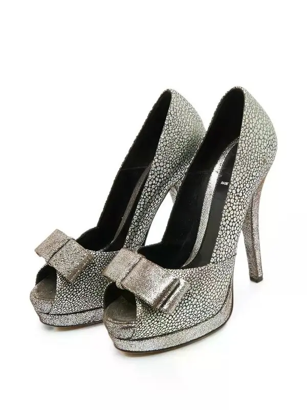 Fendi Bow-detail Platform Pumps