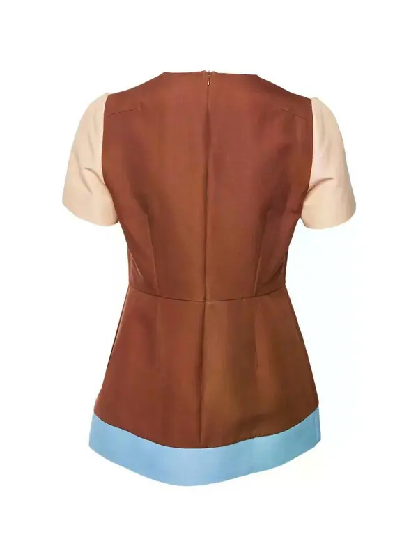 Marni Cotton Colour-block Mini Dress