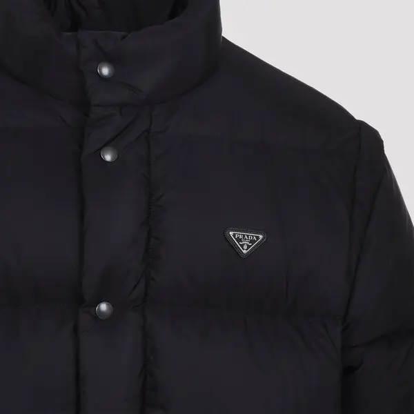 Prada Quilted Down Jacket With Detachable Sleeves