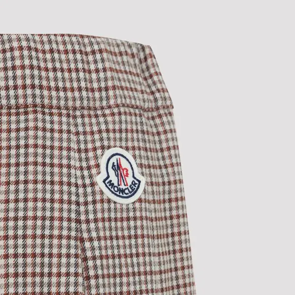 Moncler Pleated Skirt In Stretch Viscose And Wool-blend - Multicolor