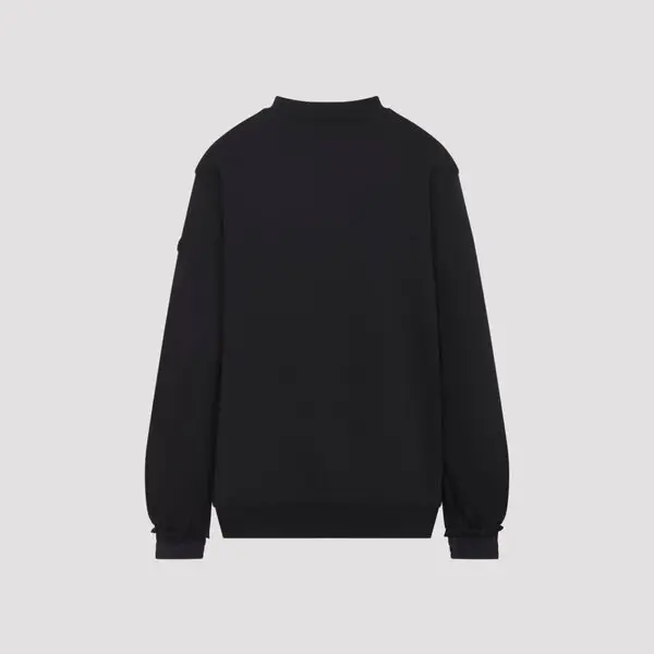 Moncler Cotton Jersey Sweatshirt With Logo Print