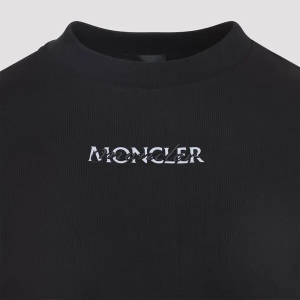 Moncler Cotton Jersey Sweatshirt With Logo Print