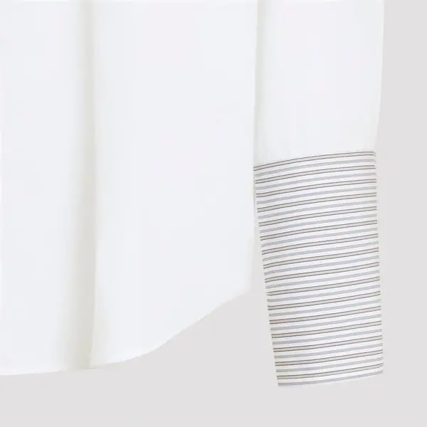 Prada Cotton Poplin Shirt With Detachable Tie - White