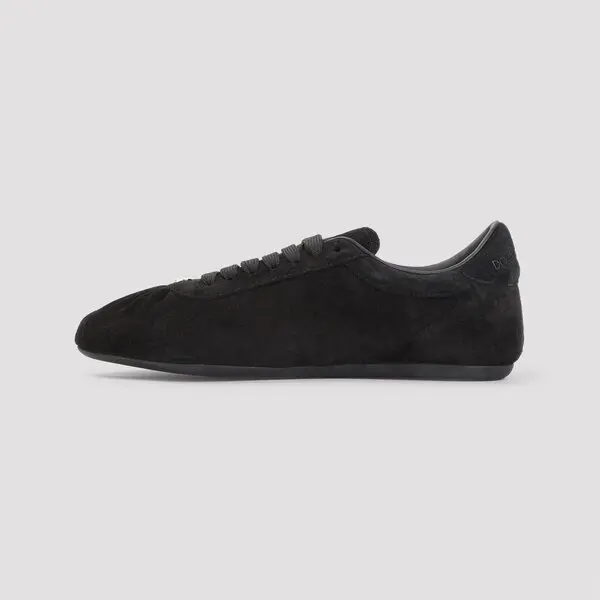 Dolce & Gabbana Suede Low-top Sneakers With Dg Logo