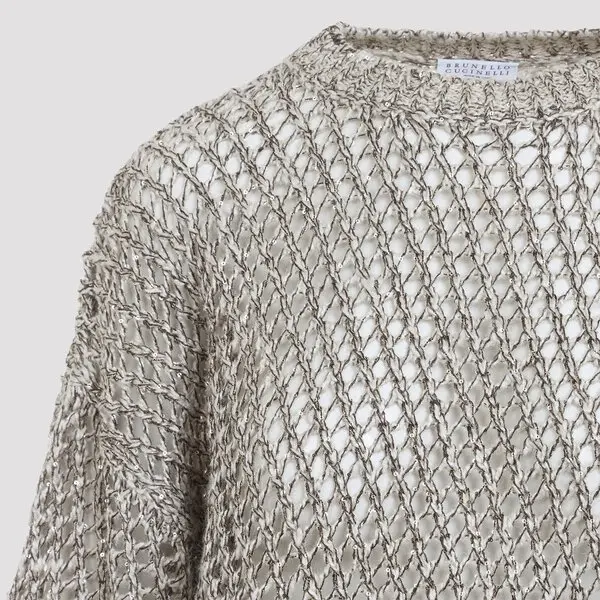 Brunello Cucinelli Fish-net Sweater - Multicolor
