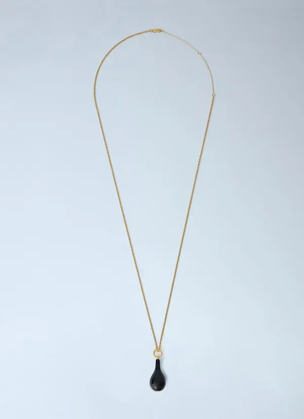 TOTEME Medium Onyx Drop Necklace