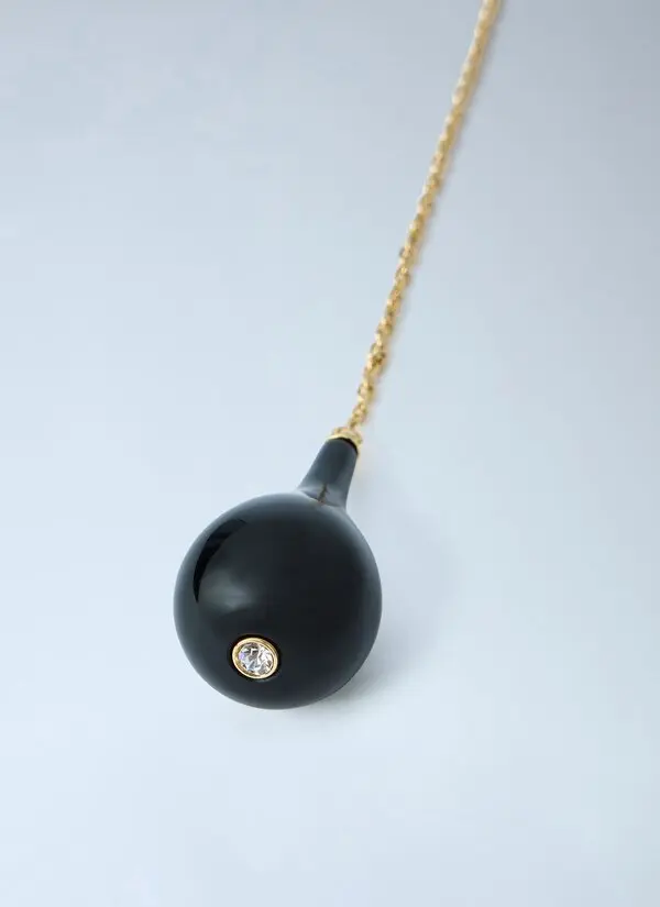 TOTEME Medium Onyx Drop Necklace
