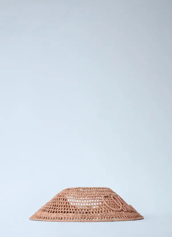 Chloé Raffia Visor Hat - Multicolor