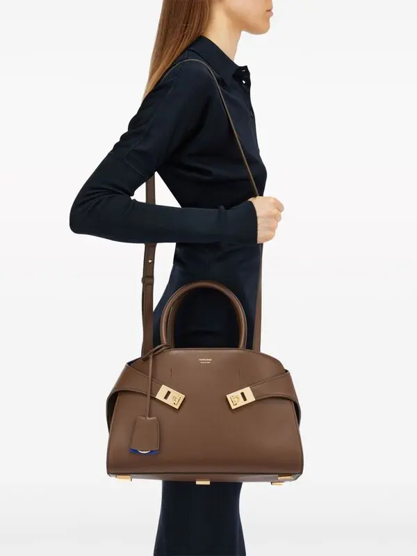 FERRAGAMO Hug Small Leather Handbag - Multicolor