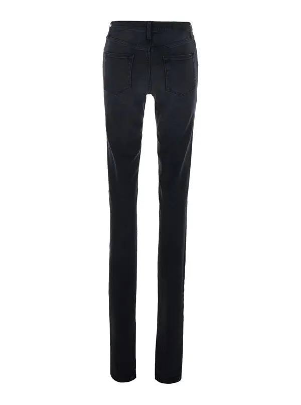 Gucci Black Denim Skinny Fit Jeans With Split Hems