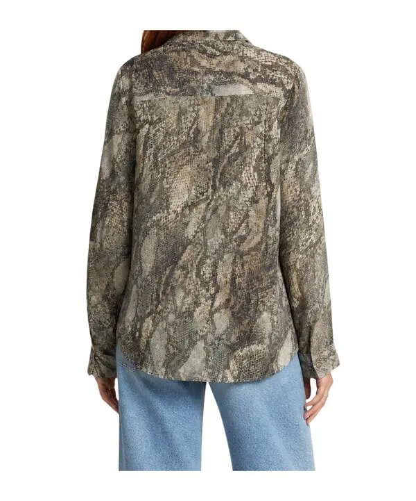 Guess Long Sleeve Python Print Shirt