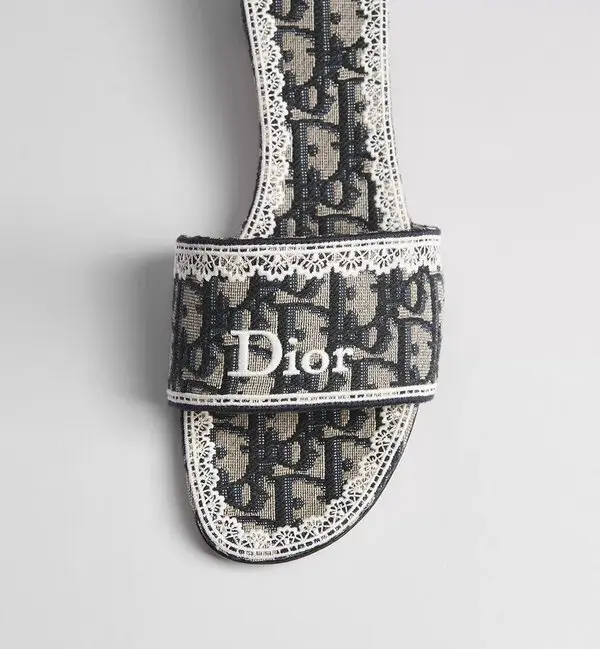 Dior Dentelle Heeled Slide
