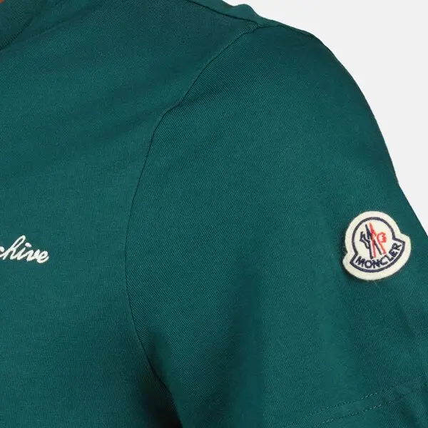 Moncler Logo Embroidered Crewneck T-shirt
