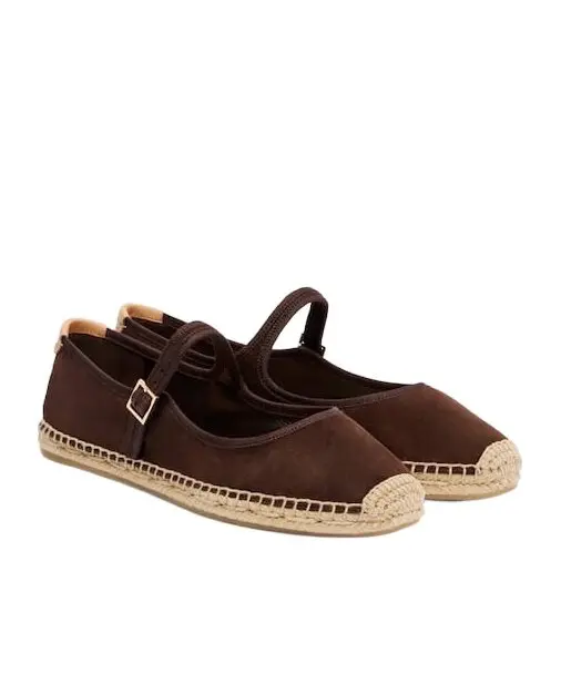 Tory Burch Suede Mary Jane Espadrilles