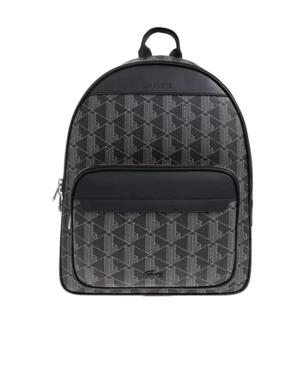 Lacoste Geometric Letter Pattern Backpack