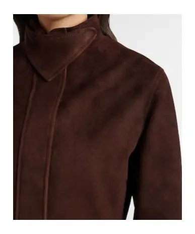 Alaïa Peplum Suede Jacket