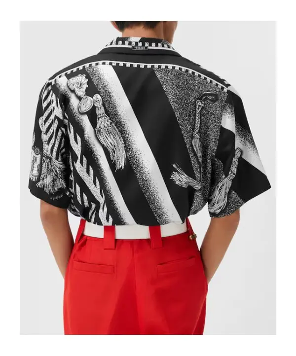 Versace Printed Silk Twill Shirt