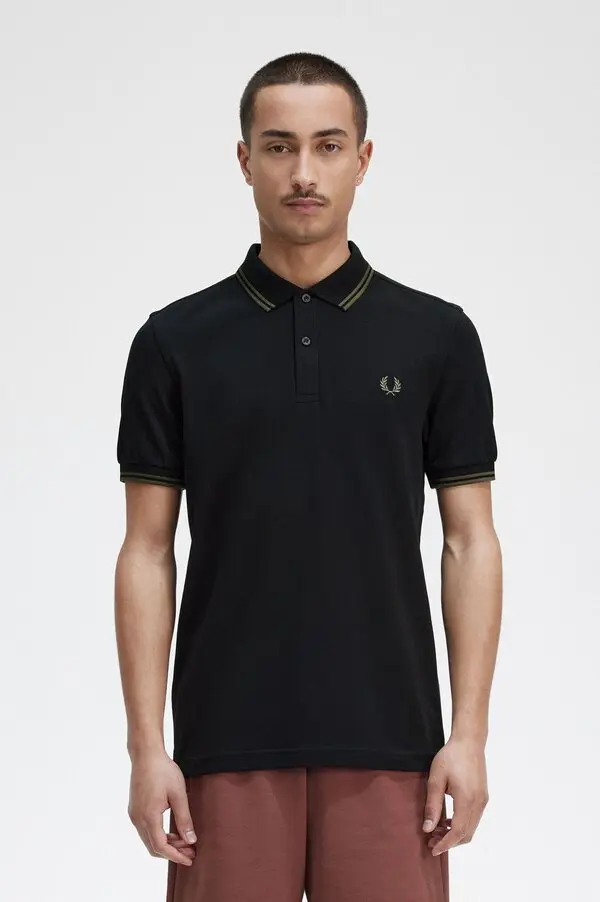Fred Perry Contrast-trim Cotton Polo Shirt