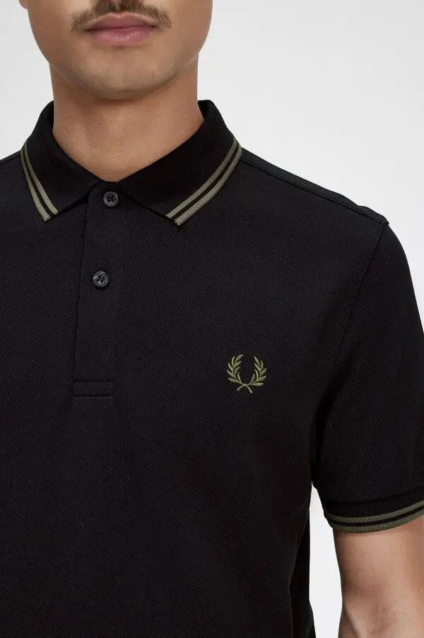 Fred Perry Contrast-trim Cotton Polo Shirt