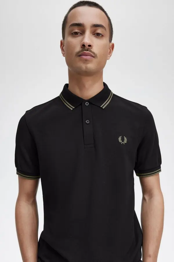 Fred Perry Contrast-trim Cotton Polo Shirt