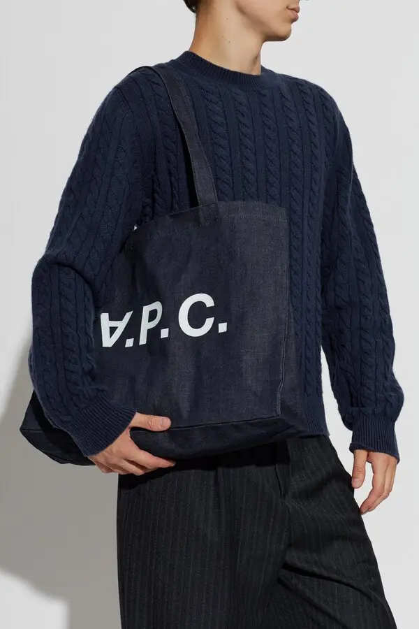 A.p.c. Daniela" Cotton Denim Tote Bag