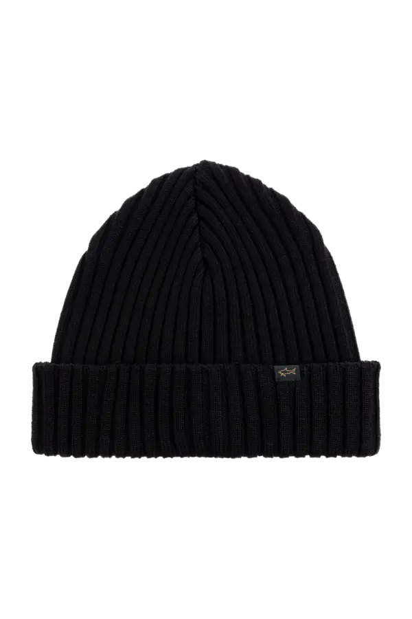 Paul & Shark Wool Beanie - Black