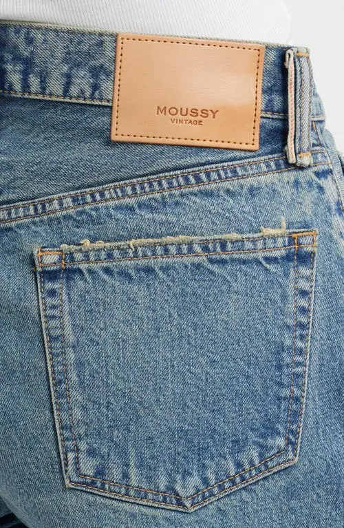 Moussy Vintage Kapolei High Waist Cutoff Denim Shorts