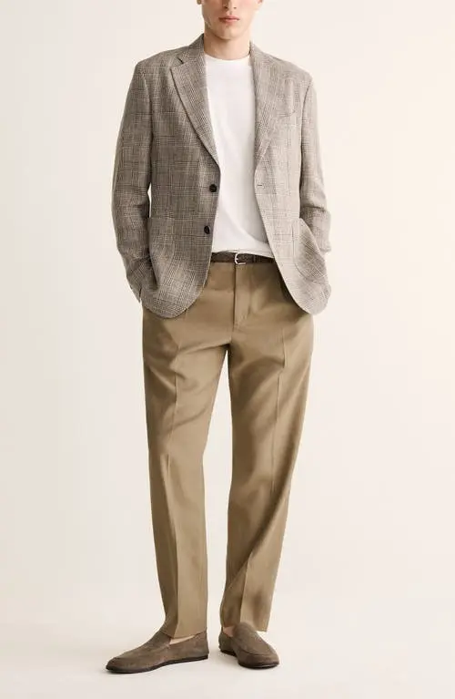Mango Slim Fit Prince Of Wales Check Sport Coat