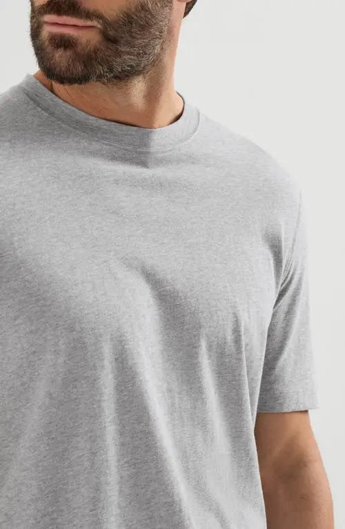 Brunello Cucinelli Cotton Jersey Crew Neck T-shirt - Grey