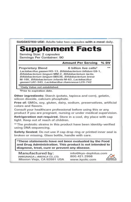 KYO-DOPHILUS Multi 9 Probiotic, Strong Gut Health Balance And Support