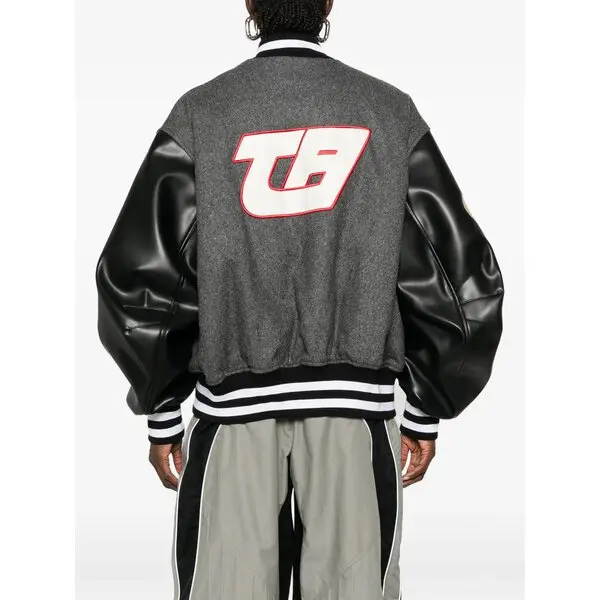 Attico Grey Jackets Bomber Jackets