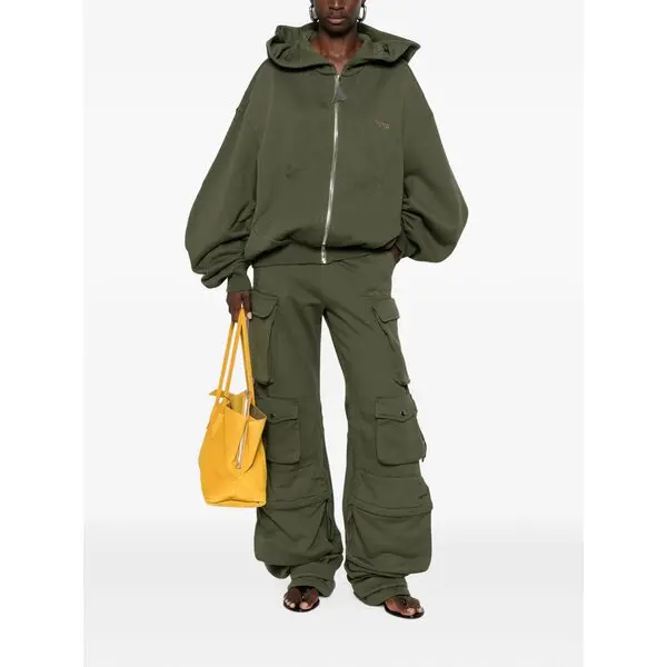 Attico Olive Cotton Hoodie