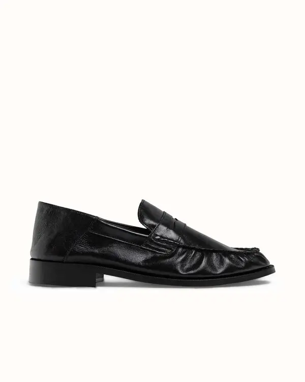 DUKE + DEXTER Foldable Ruched Loafer