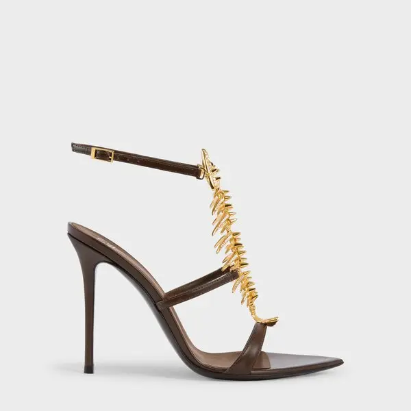 GIUSEPPE ZANOTTI Slim 2.0 105 Stiletto Sandals - Brown