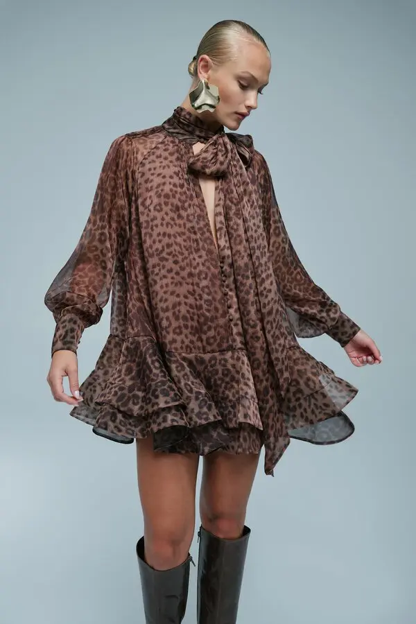 Bardot Adrie Babydoll Mini Dress