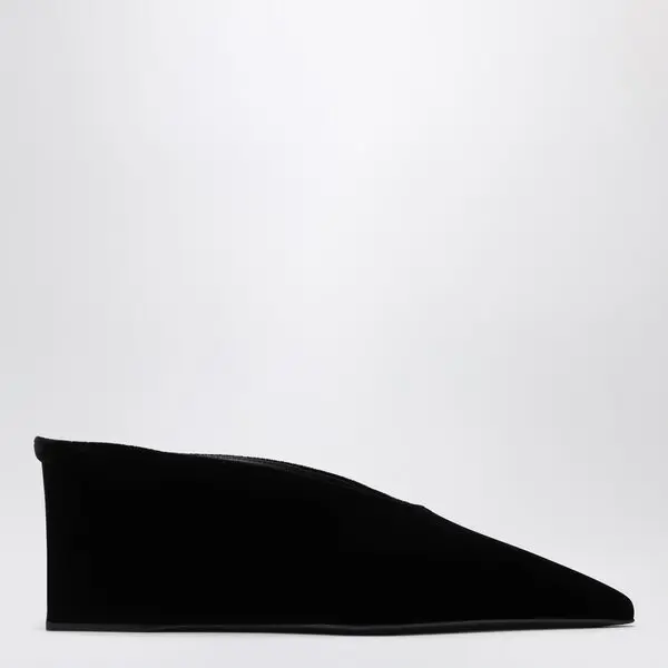 Alaïa Velvet Wedge Mules