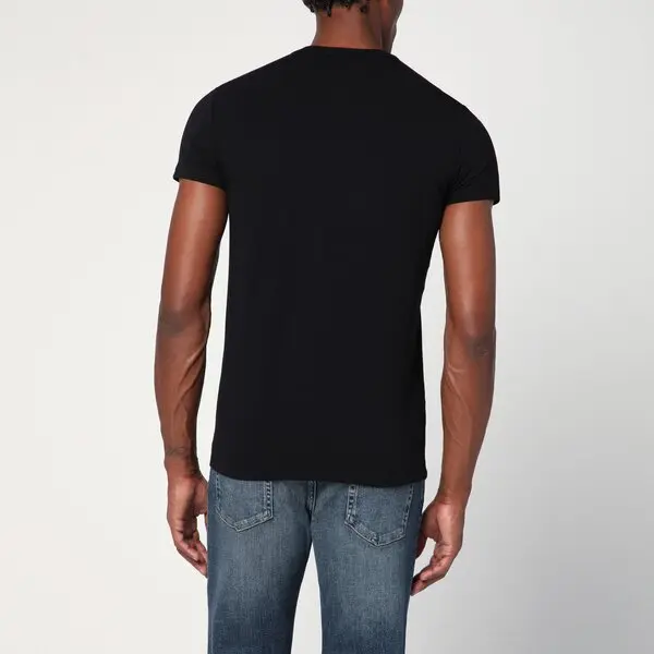 Dolce & Gabbana T-shirt With Logo Embroidery - Black