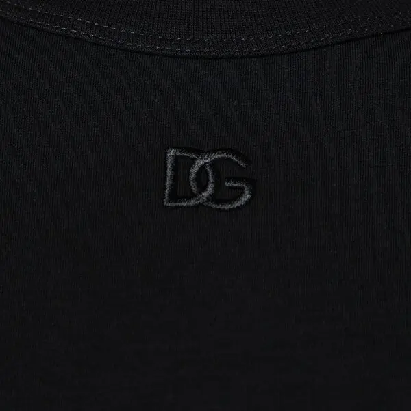 Dolce & Gabbana T-shirt With Logo Embroidery - Black