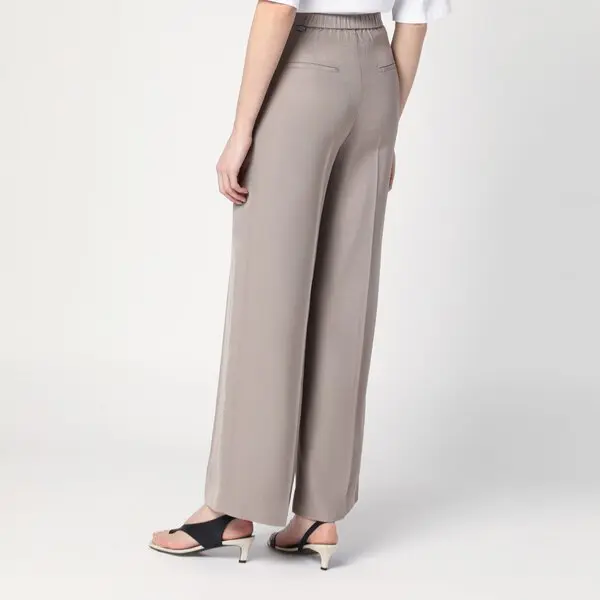 Calvin Klein Ash Grey Linen Blend Trousers