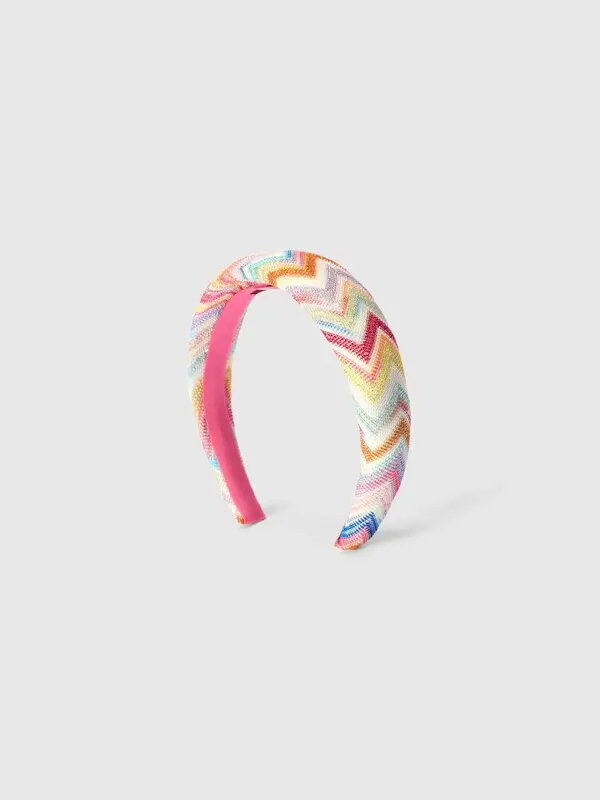Missoni Zig Zag Motif Viscose Blend Headband - Multicoloured