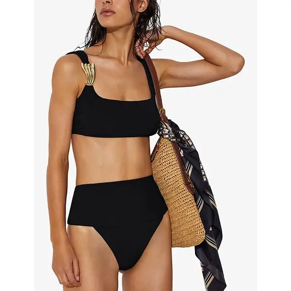 REISS Alba High-rise Bikini Bottoms