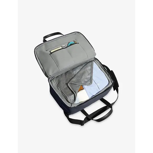 AWAY The Overnight Nylon Bag With Leather Trim - Navy