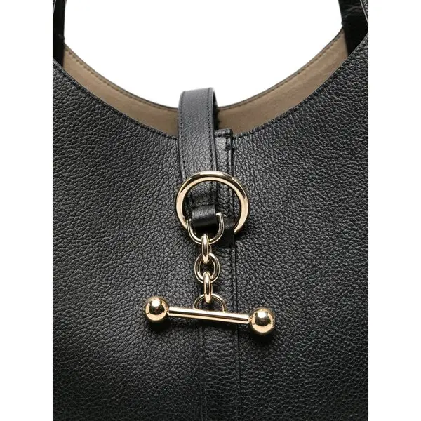 Strathberry Leather Grained Texture Tote Bag - Black