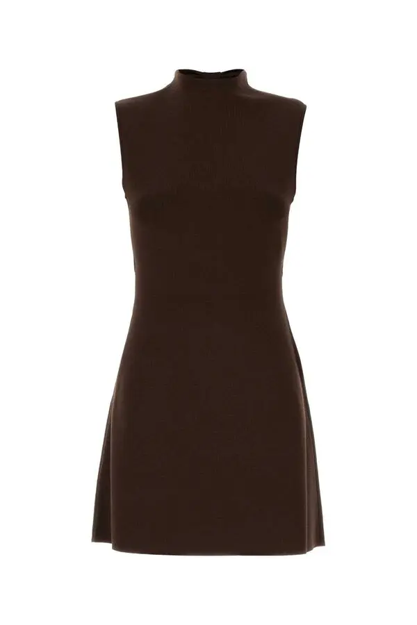 Cult Gaia Stretch Knit Harlow Mini Dress - Brown